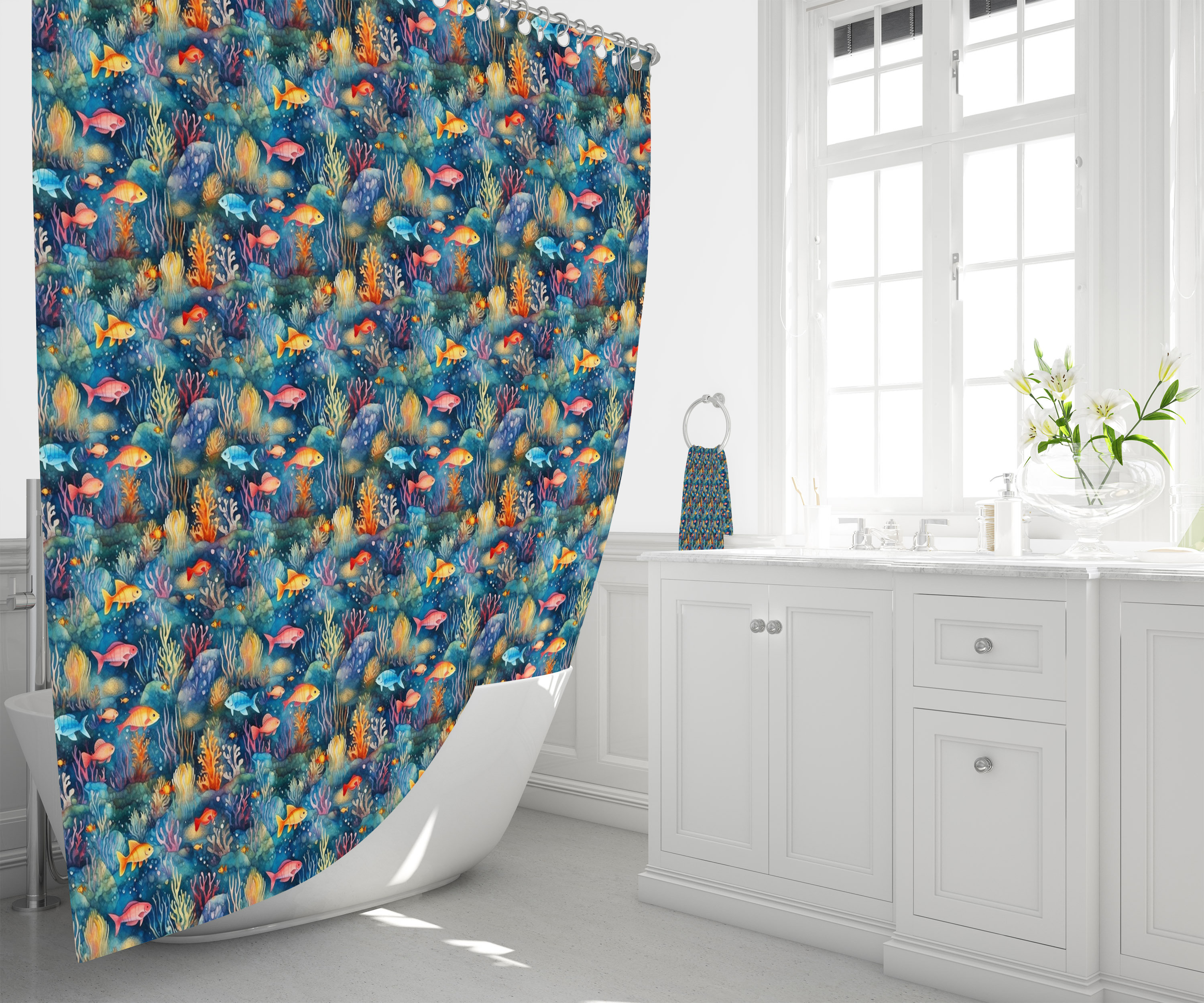 East Urban Home Getuta Shower Curtain | Wayfair