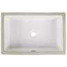 DeerValley 24" x 16" White Ceramic Rectangular Undermount Bathroom Sink ...