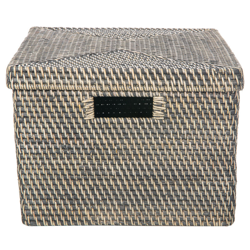Dovecove Wicker Storage Bin | Wayfair