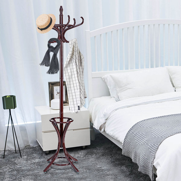 costway Solid Wood Freestanding Coat Rack & Reviews | Wayfair.co.uk