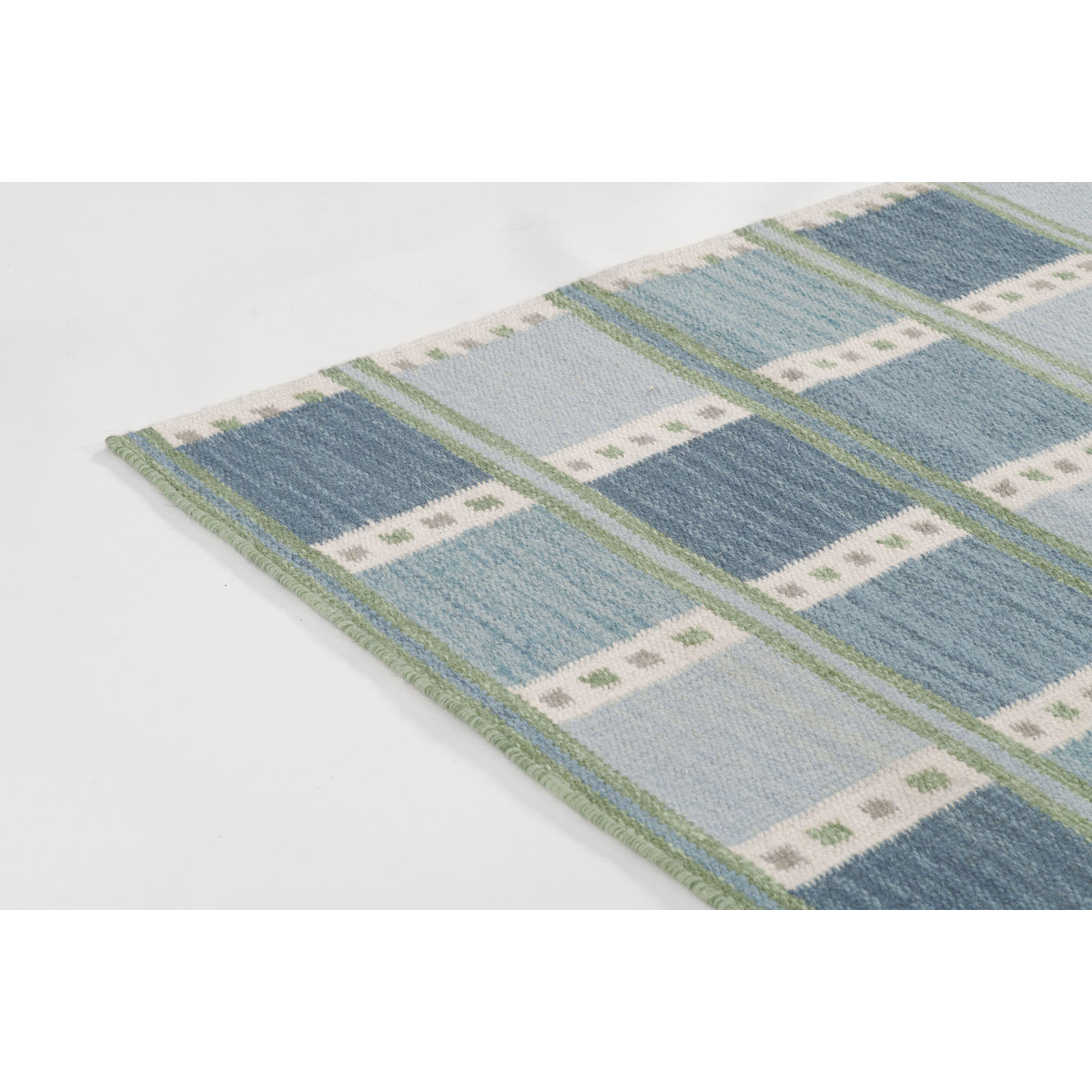 Joss & Main Freya Scandi Hand Woven Wool Blend Blue Area Rug & Reviews ...