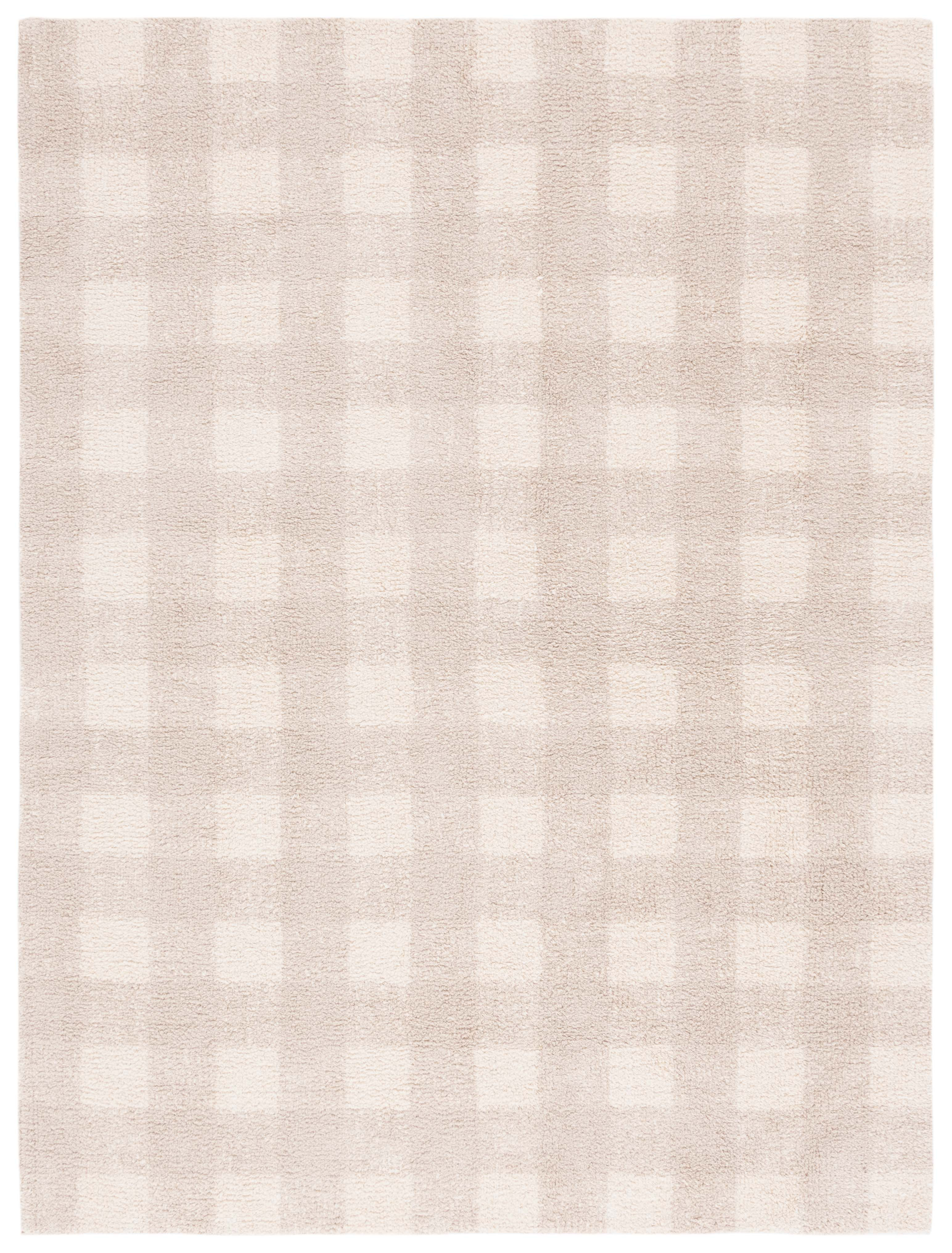 Birch Lane™ Barclay Plaid Hand Woven Flatweave Cotton Area Rug in Beige ...