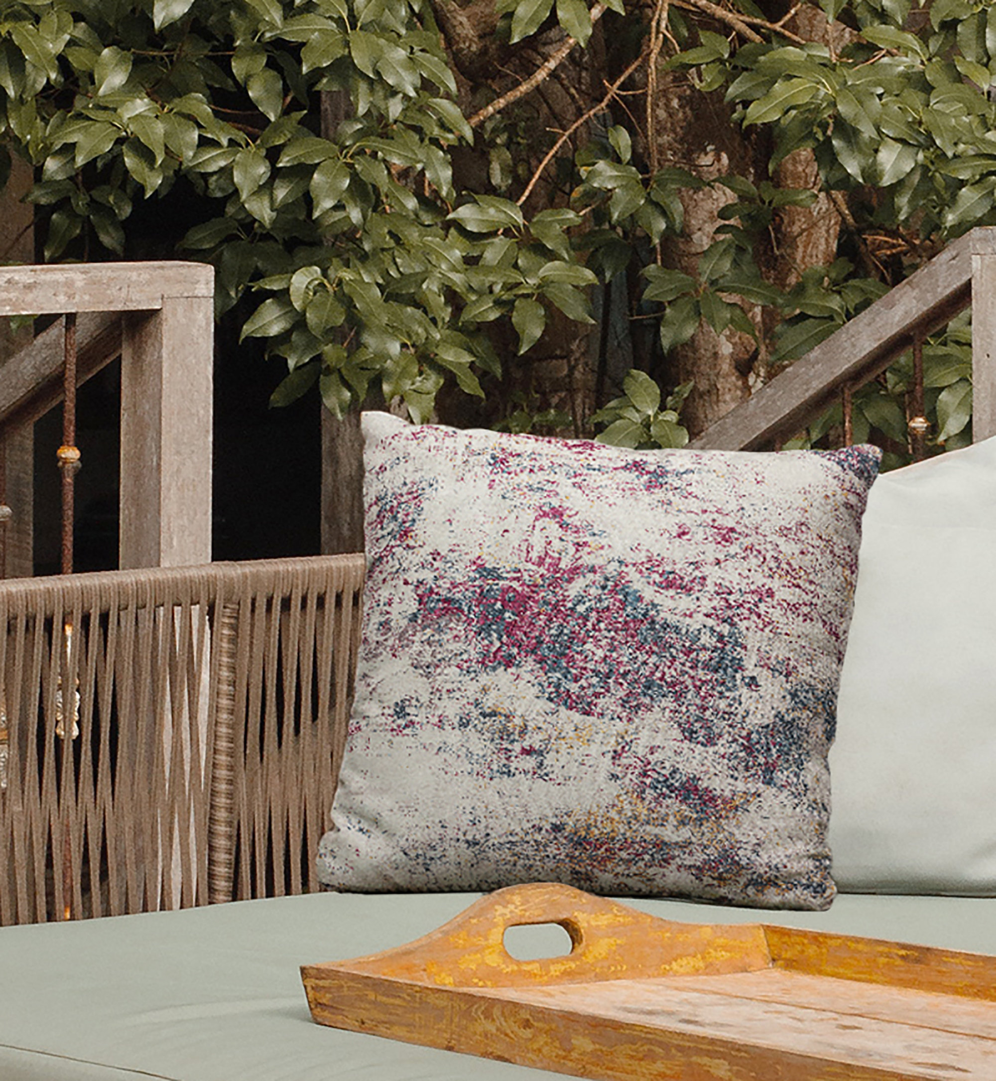 LR Resources Abstract Turkish Indoor/Outdoor Throw Pillow | Wayfair