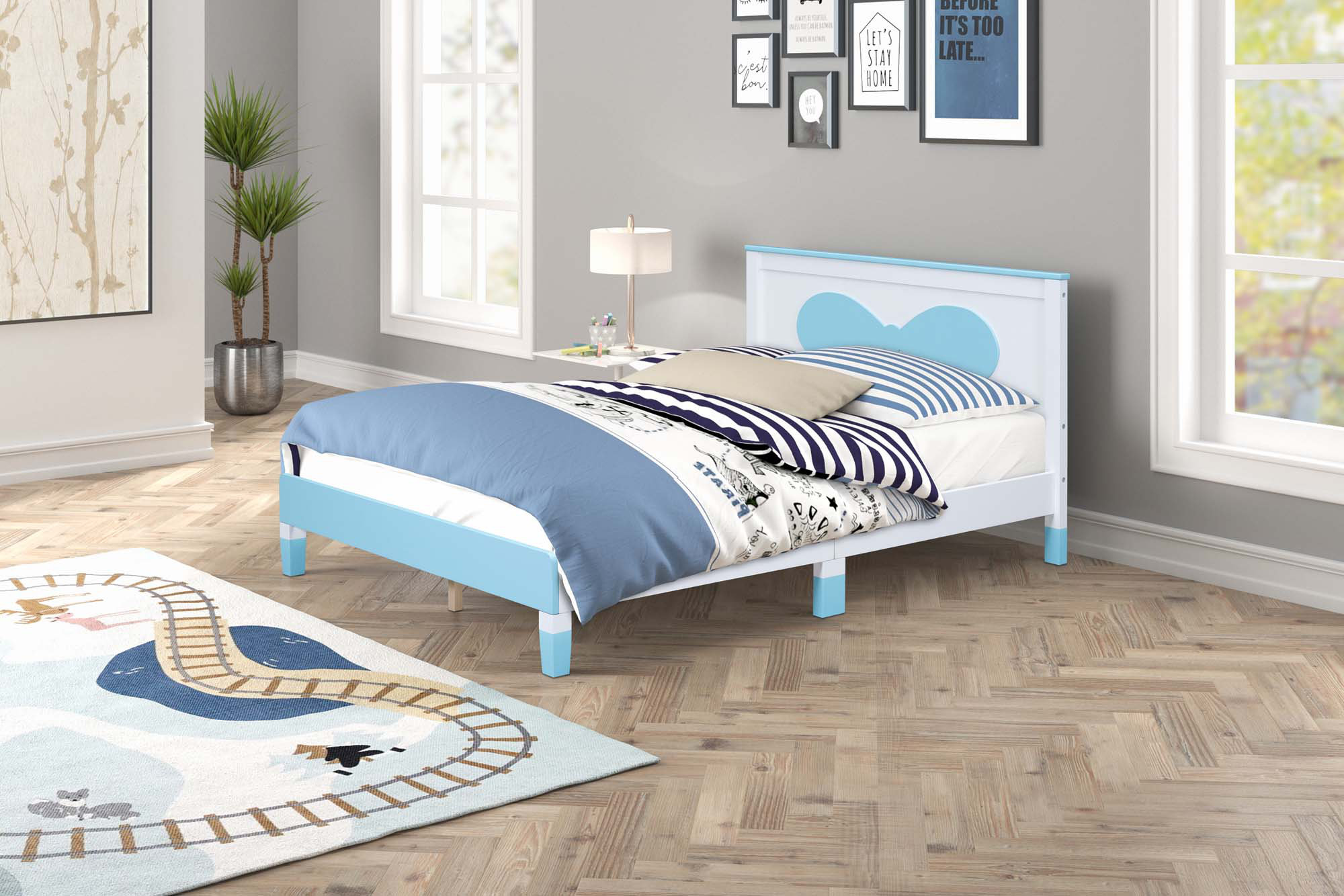 Zoomie Kids Wooden Bow Bed - Wayfair Canada
