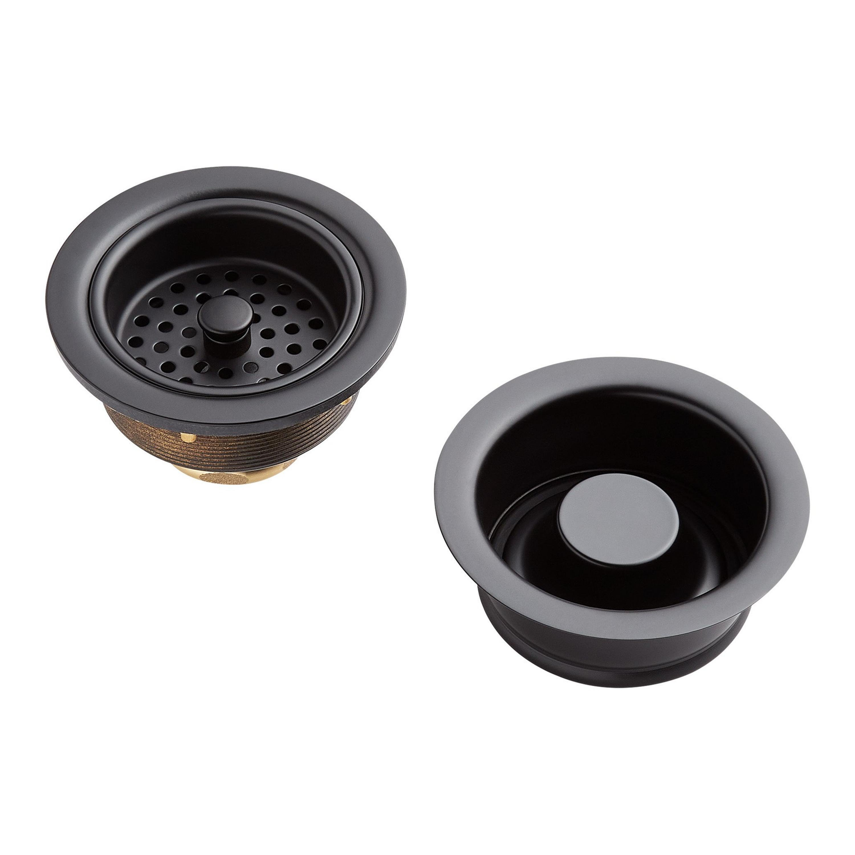 Signature Hardware Kitchen Drain Set - Basket Strainer & Disposer ...