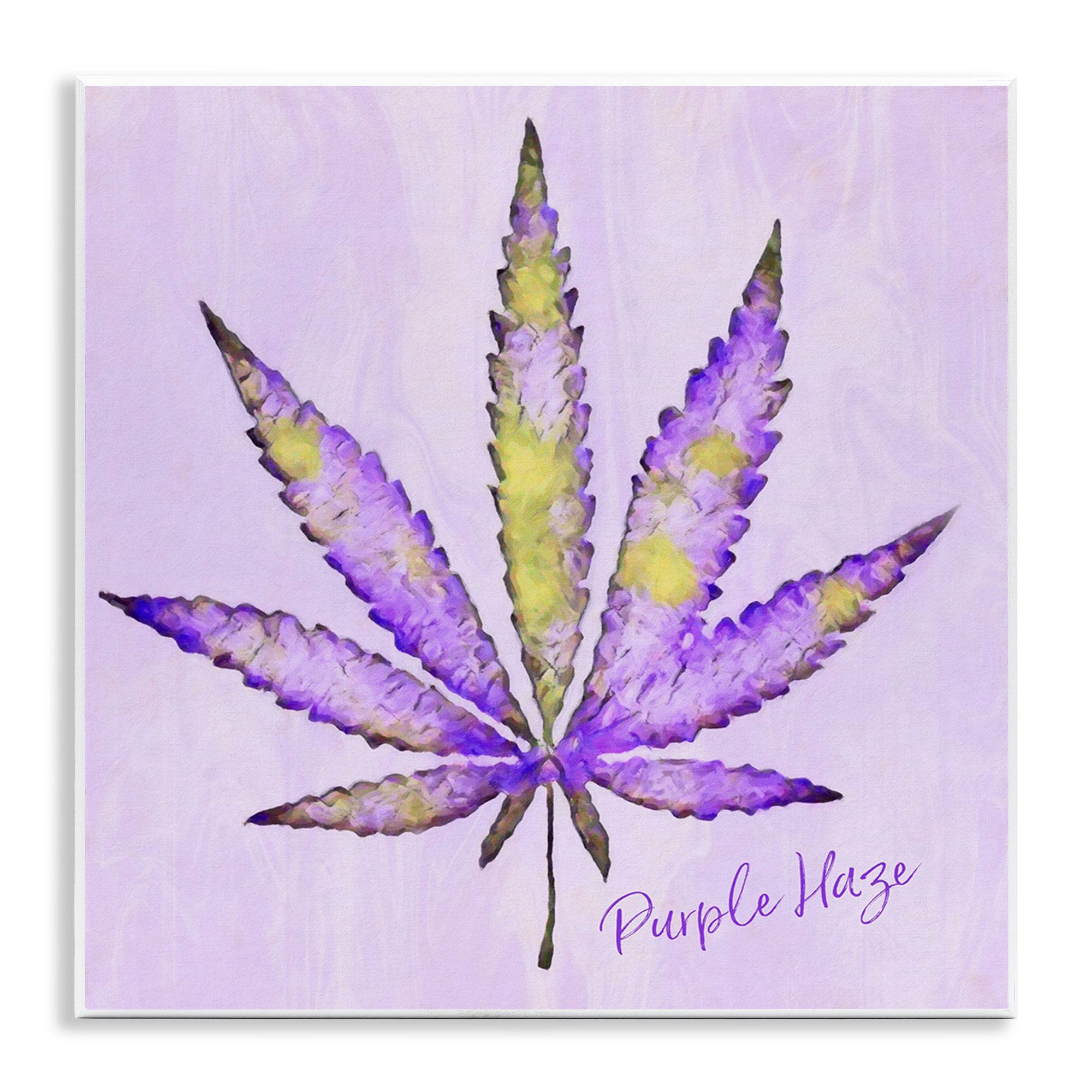 Dakota Fields Purple Haze Plant Leaf Wall Plaque Art by LIH | Wayfair