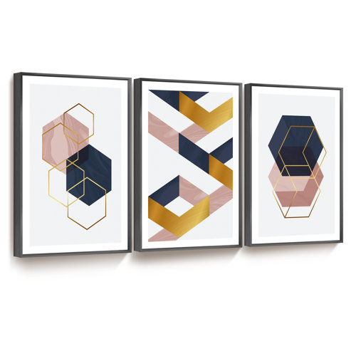 Geometric Framed Art You'll Love | Wayfair