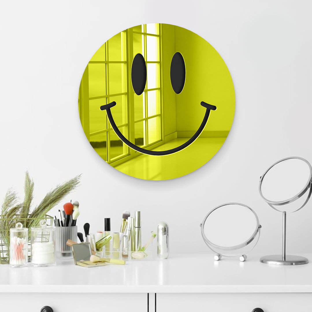 Trinx Brevik Happy Face Smiley Mirror Wall Decor & Reviews - Wayfair Canada