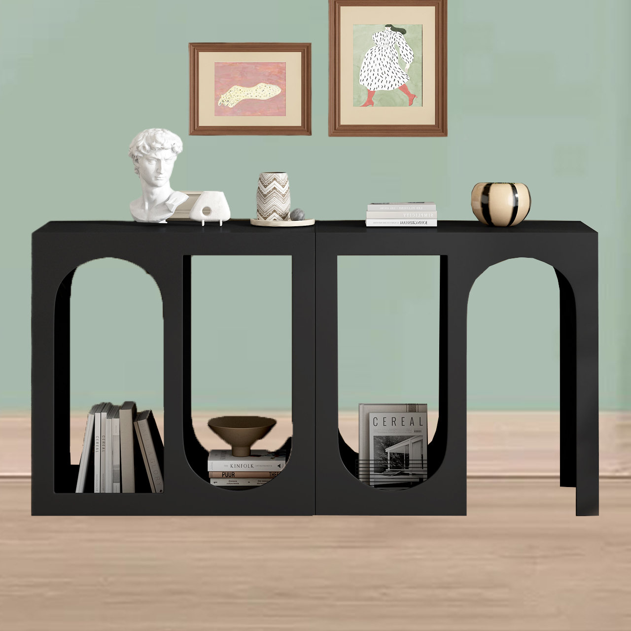 Hokku Designs U_STYLE Modular Entryway Console Table With Rectangular ...