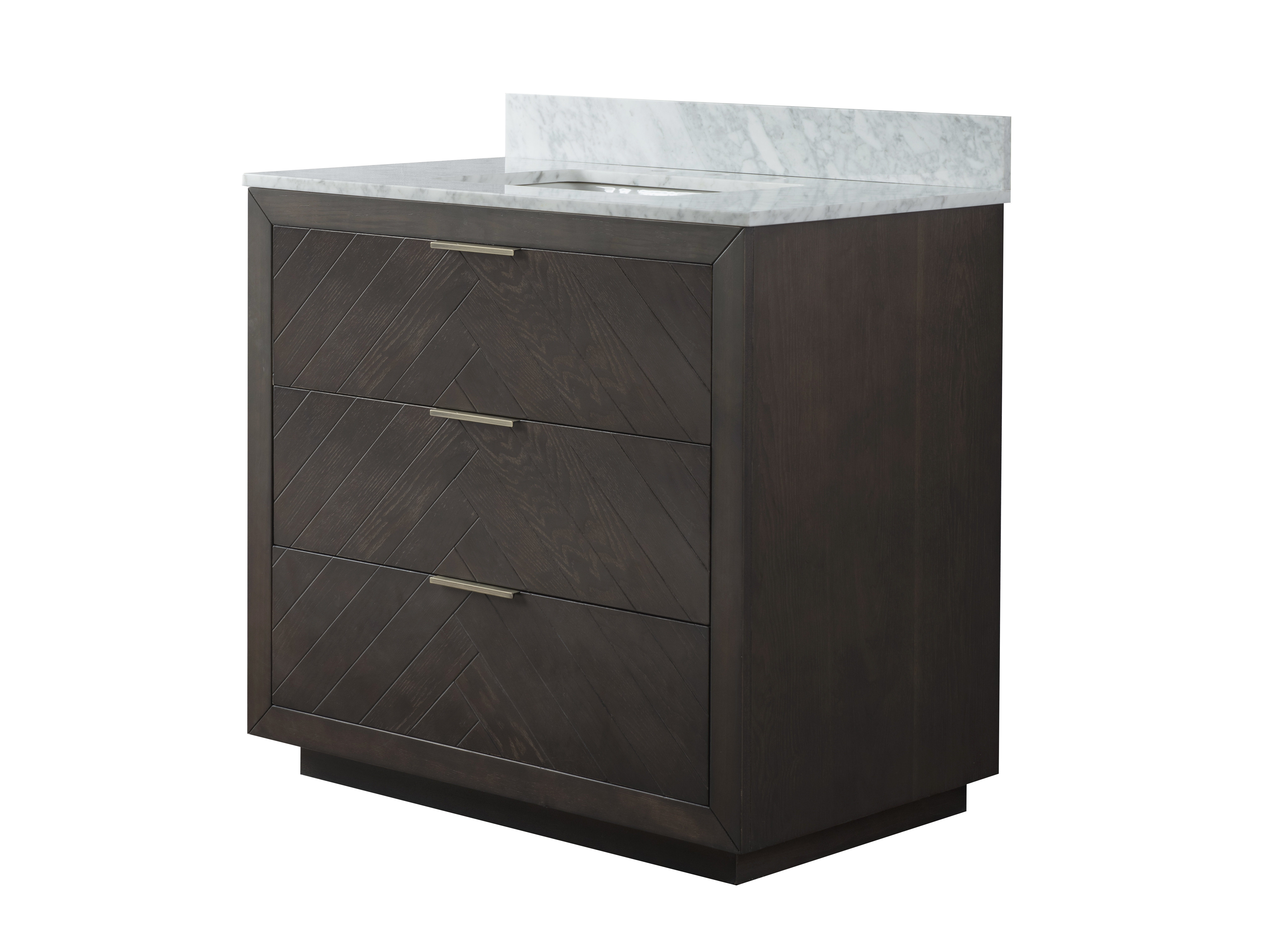 Red Barrel Studio Hawgood 36'' Single Bathroom Vanity with Carrara ...