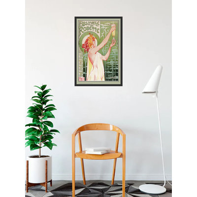 Trinx Absinthe Robette Vintage Art Nouveau Framed On Poster Paper Print ...