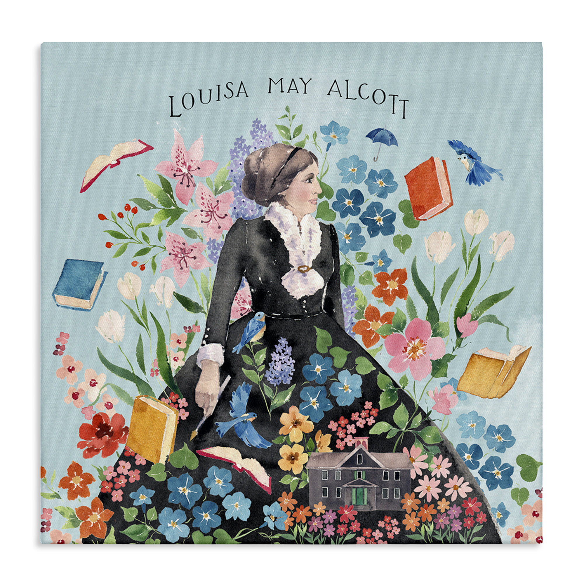 Red Barrel Studio® Louisa May Alcott Portrait Canvas Wall Art by ...