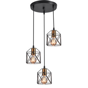 17 Stories 3-light Hanging Light Fixtures Pendant Lights Ceiling ...