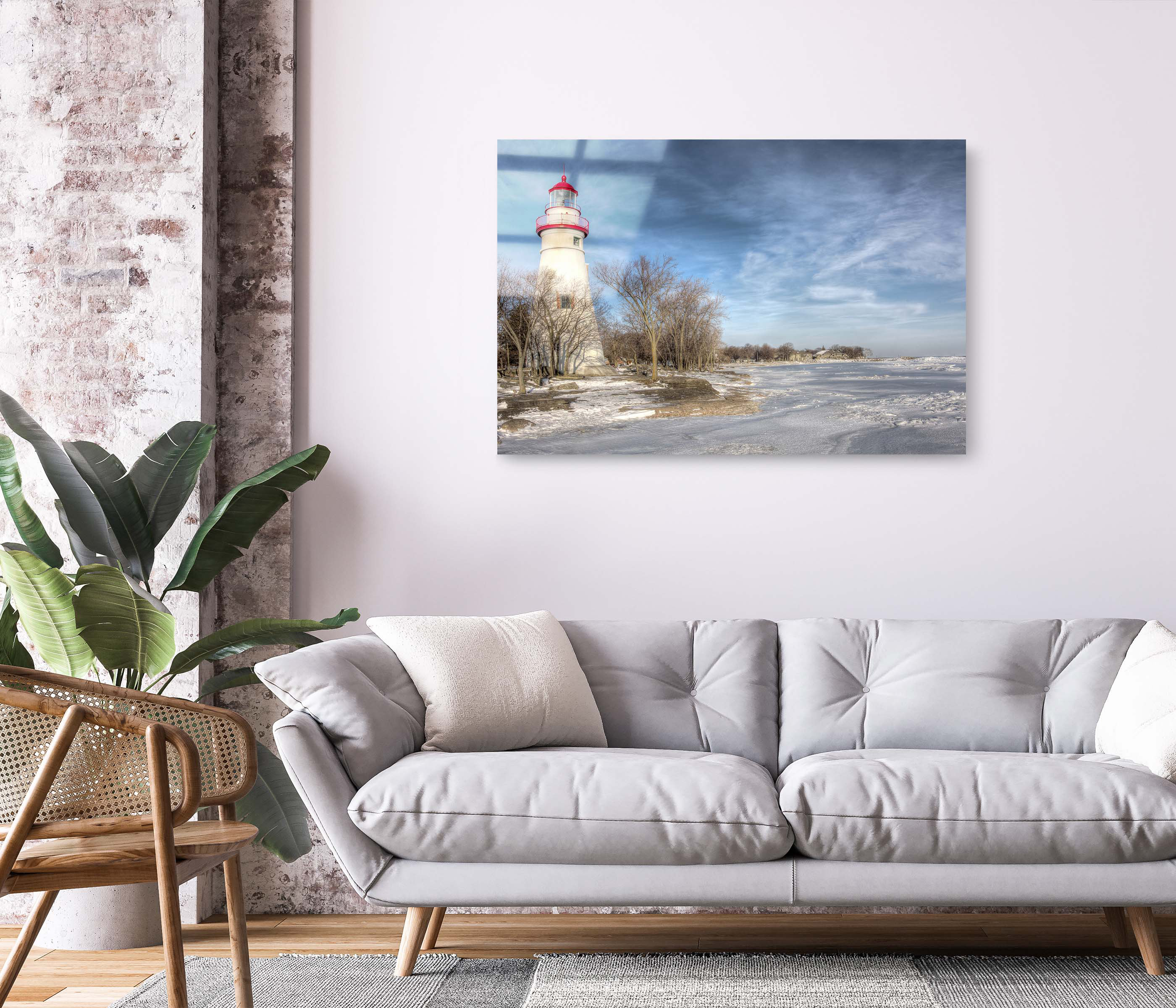 Breakwater Bay Marblehead Lighthouse On Plastic/Acrylic Print | Wayfair