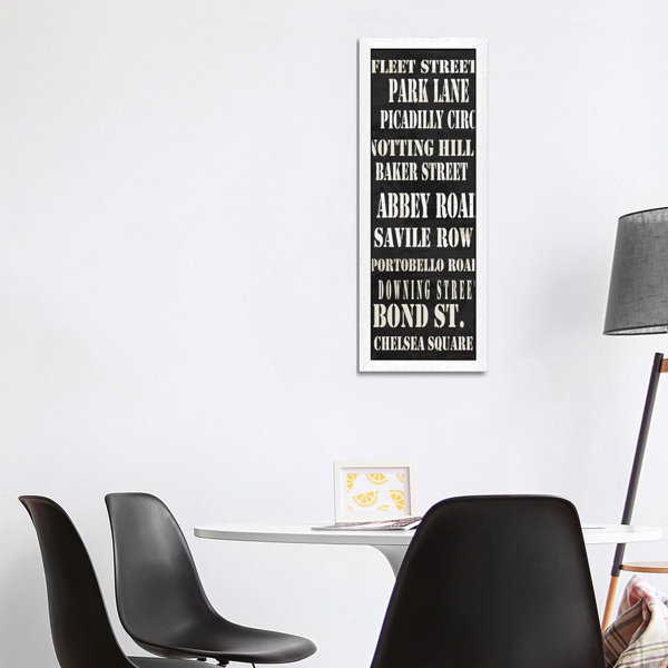 Maturi London Streets' - Panoramic Typography Print on Canvas | Wayfair ...