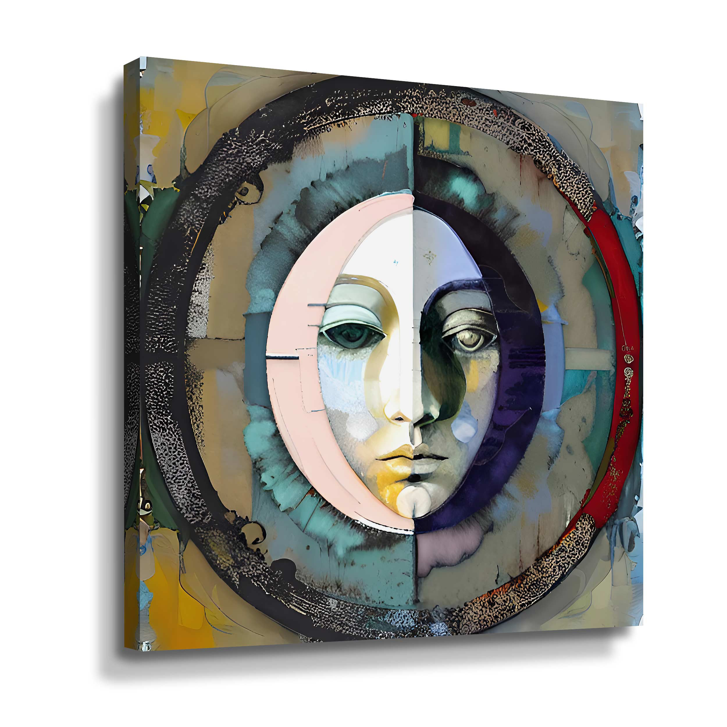 Bungalow Rose Quarter Moon On Canvas by Elena Ray Print | Wayfair