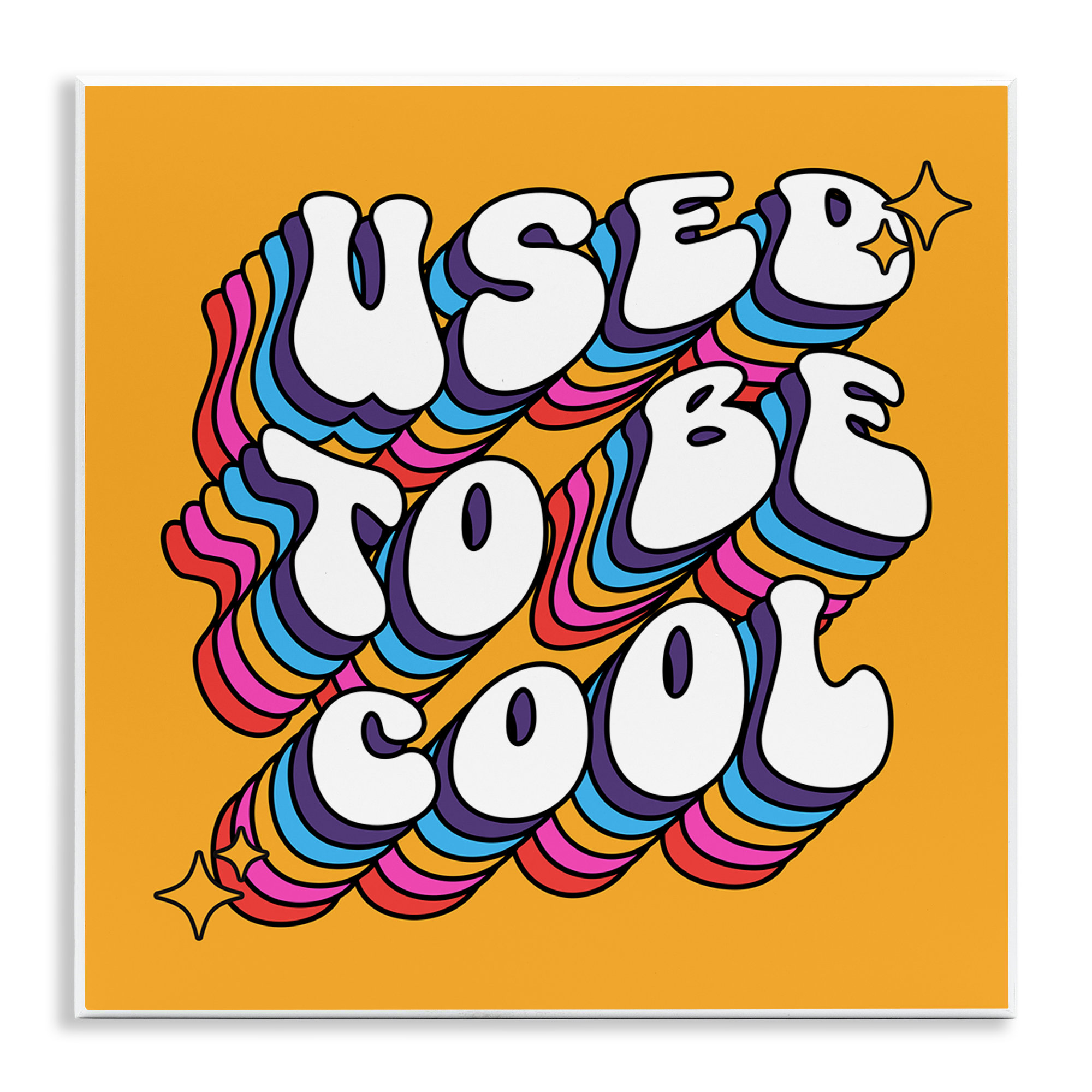 Dakota Fields Groovy Used To Be Cool Wall Plaque Art by Ahmed Sayeh ...