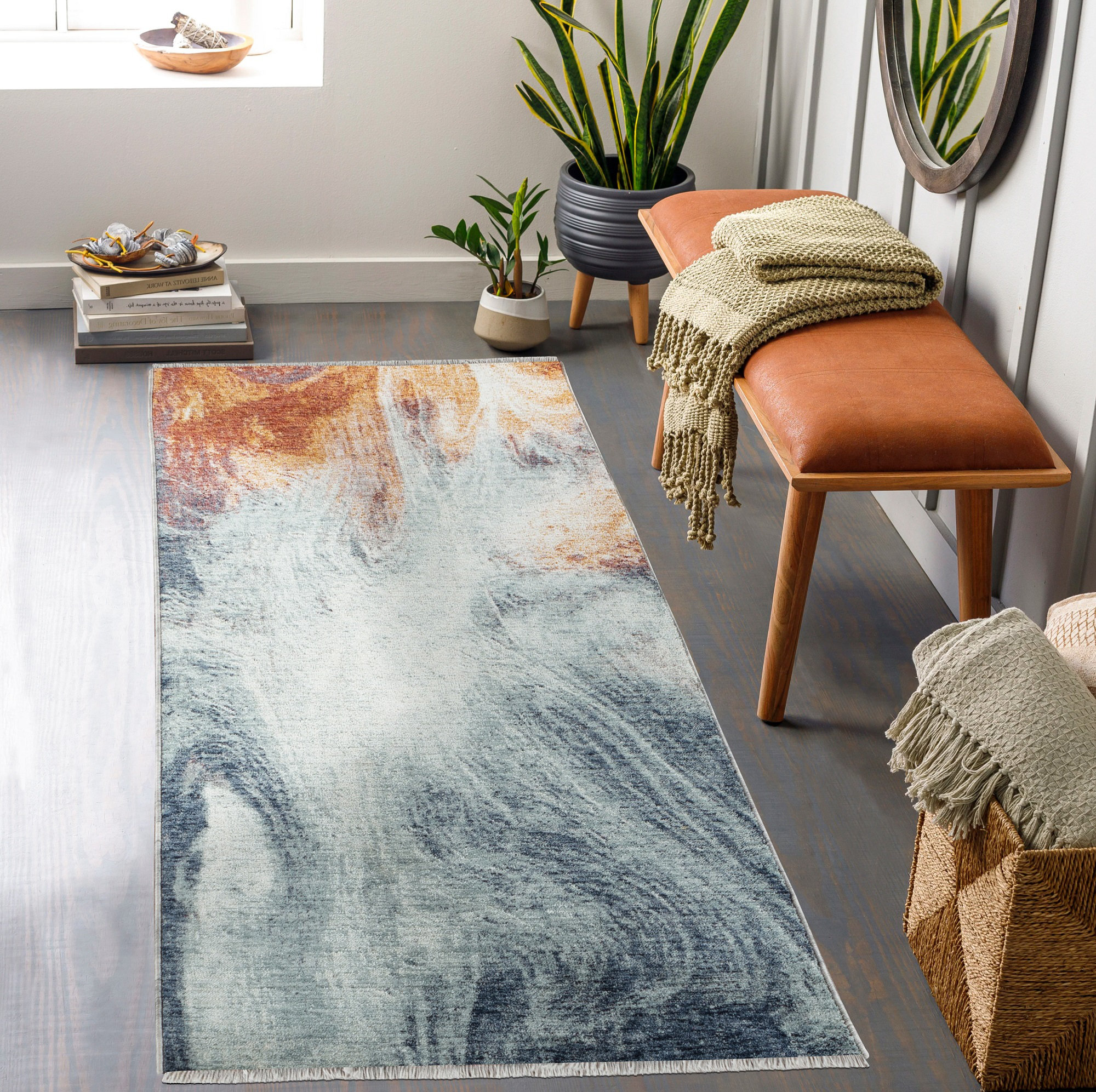 Williston Forge Ginsberg Aether/Sun Rug | Wayfair