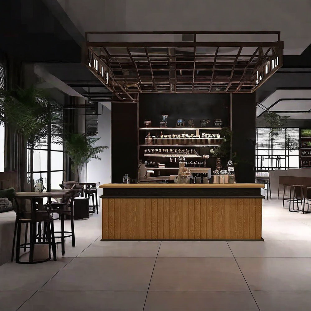 LKIWXAQ RECEPTION DESK Vintage Trend Reception Bar Counter 94.48 Bar ...