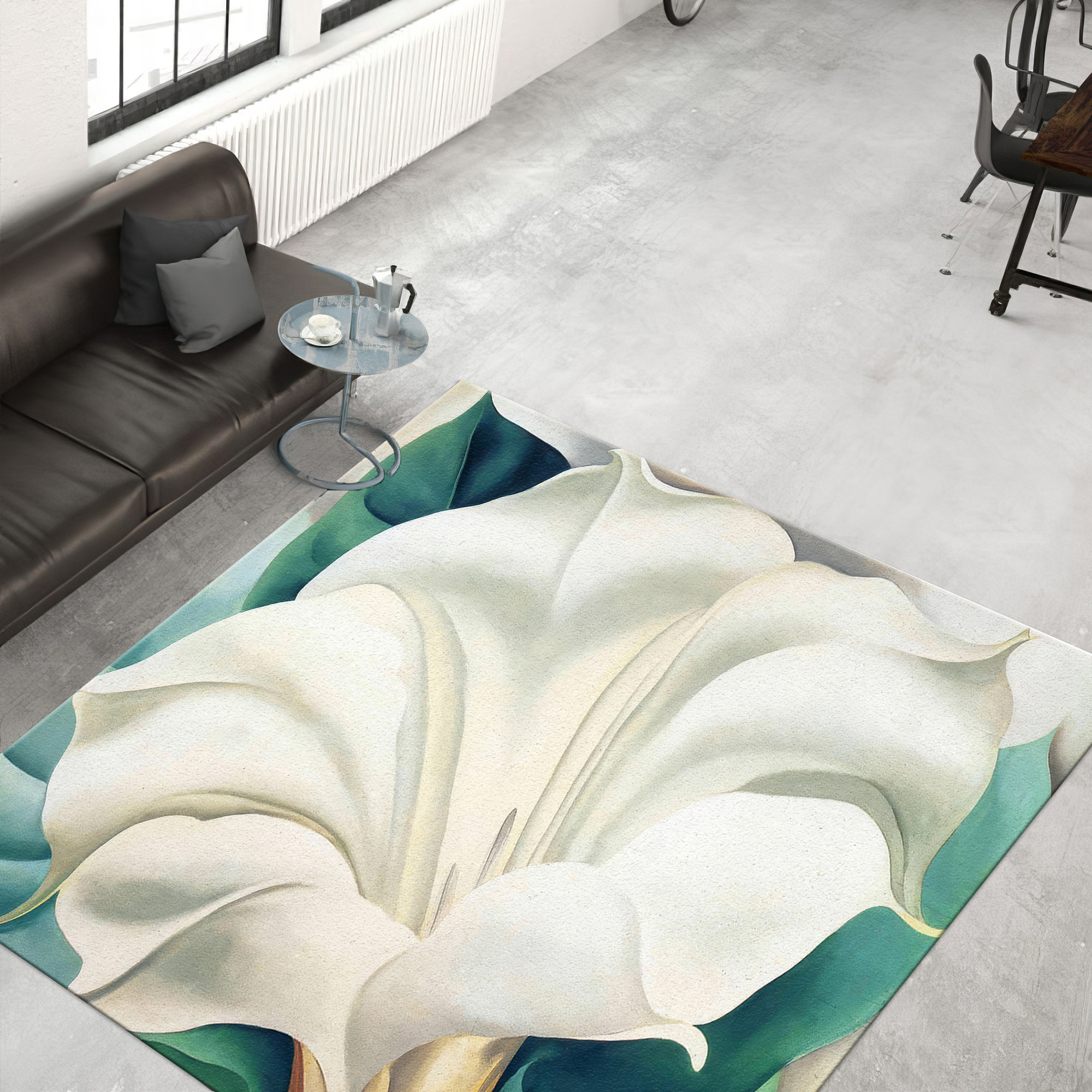 Mercer41 Premium Quality Soft Pile Rug with Intricate Floral Design for ...