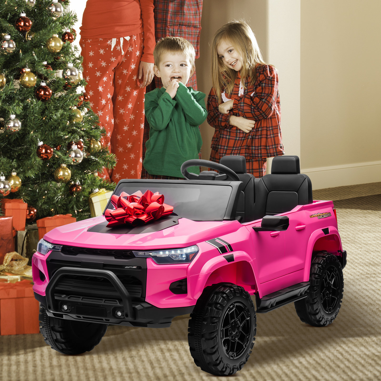 JOYRACER 24V Ride On Toys With 2 Seaters, 400W Motor Electric Power ...