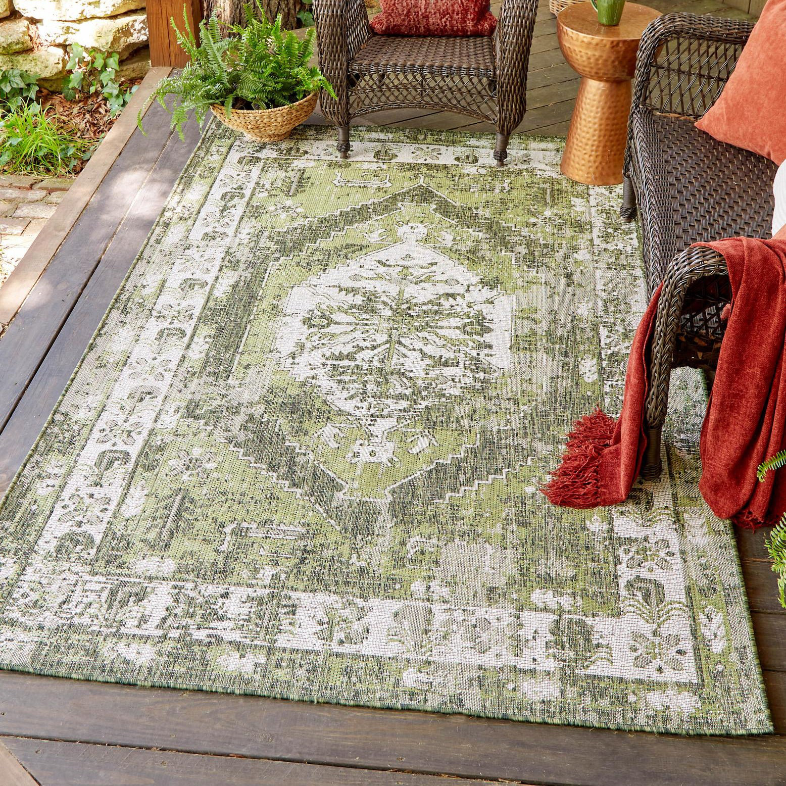 Langley Street Valerie Oriental Machine Woven Polypropylene Indoor ...