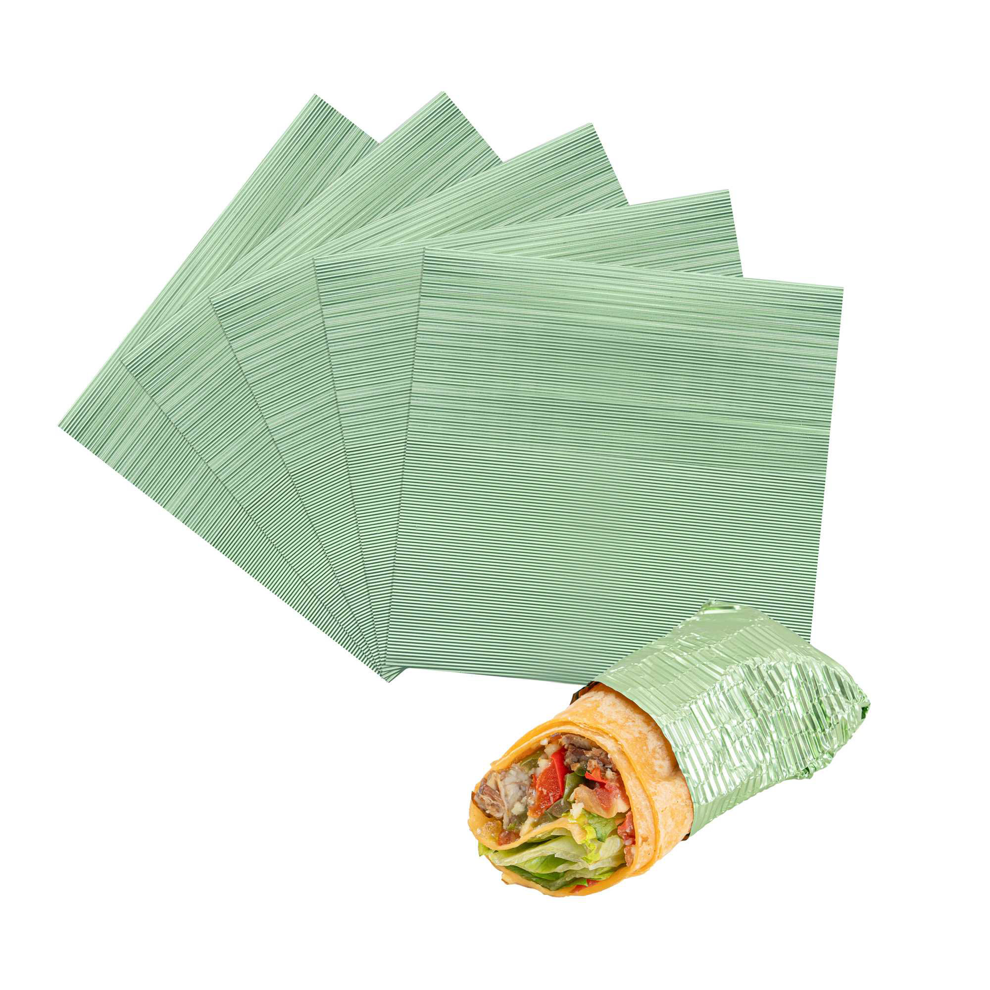 Restaurantware-12" x 12" Rippled Aluminum Foil Food Wrap and Fry Basket ...