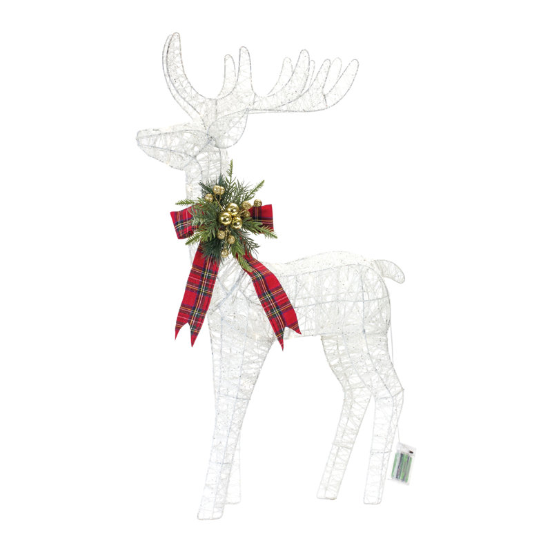 The Holiday Aisle® LED Lighted Holiday Deer 34"H | Wayfair