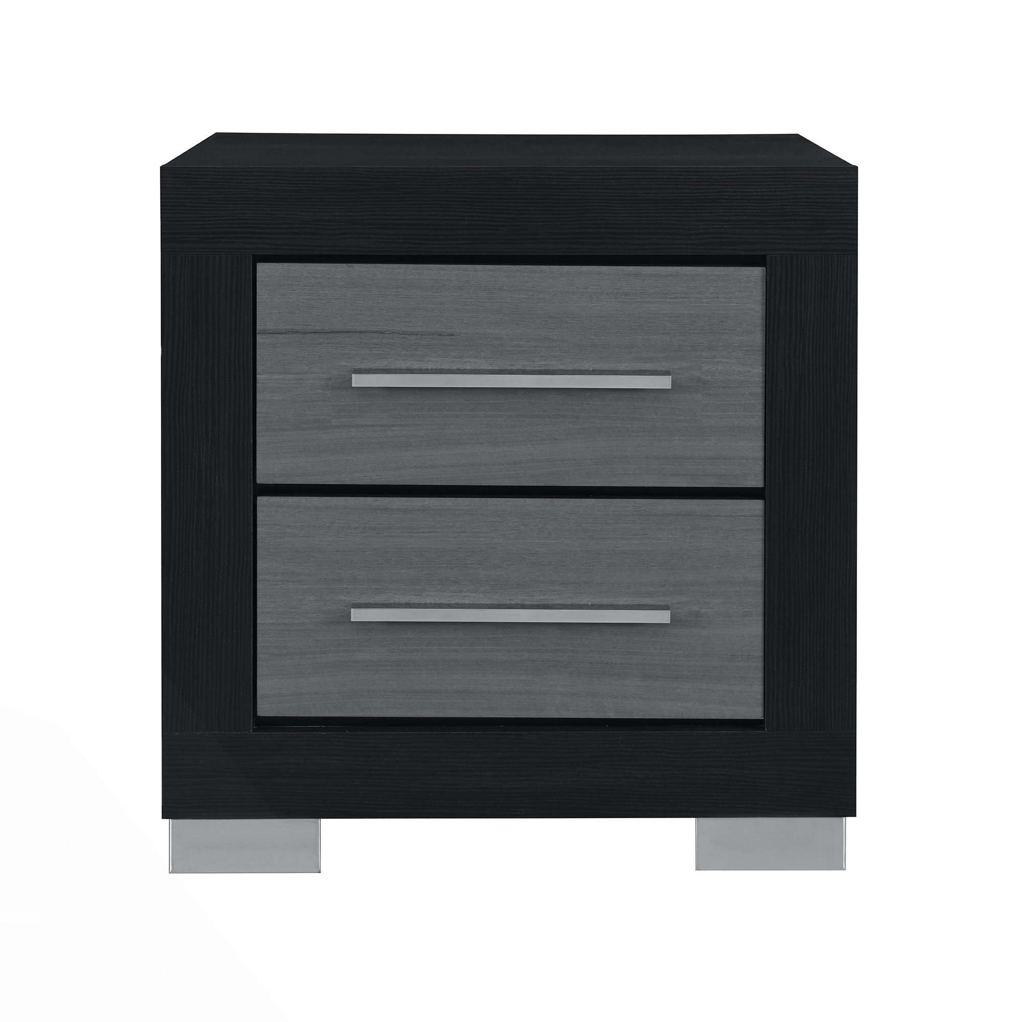 Wrought Studio™ Modern Two-Toned Nightstand With Spacious Drawers | Wayfair