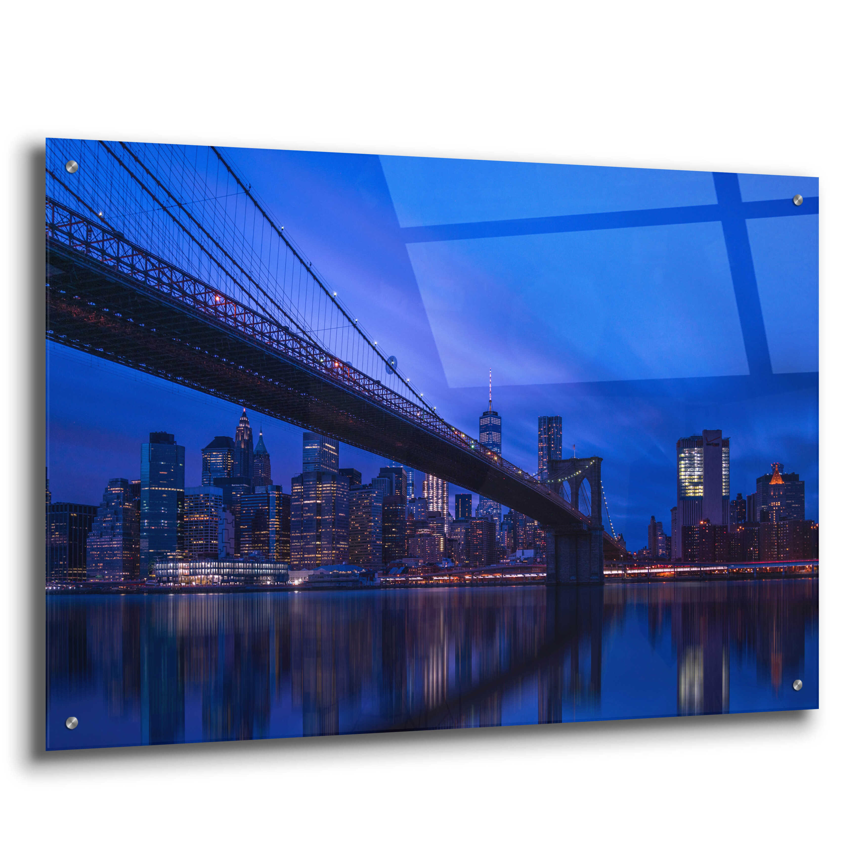 Latitude Run® 'Past The Brooklyn Bridge' By Edin Chavez, Acrylic Glass ...