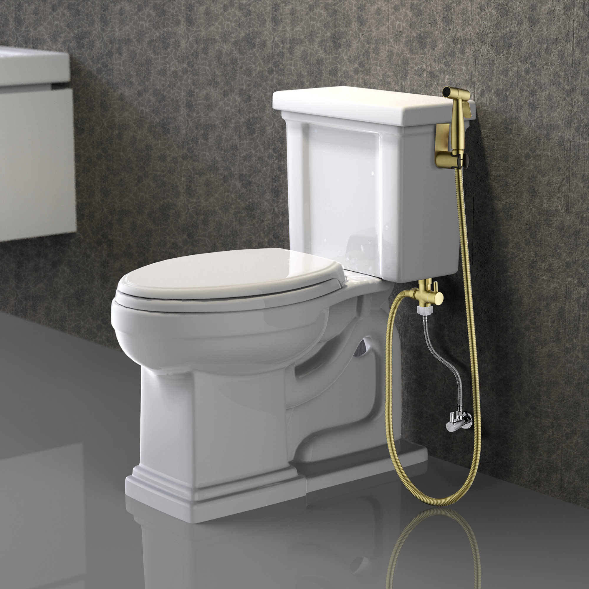 Boyel Living Elongated Hand Held Bidet with Faucet & Reviews | Wayfair