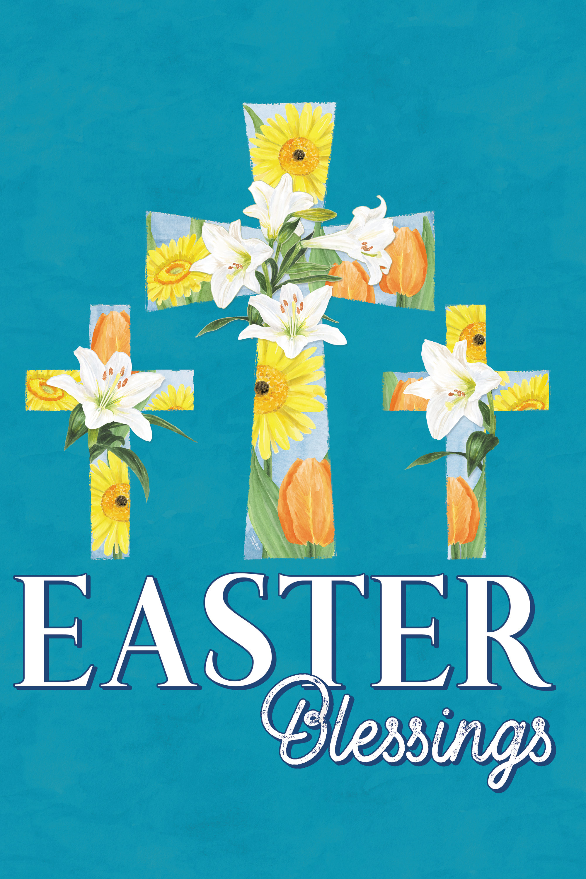 The Holiday Aisle® Adassa Easter Blessings Portrait Aqua I-Blessings On ...