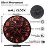 Dakota Fields 10" Round MDF Wall Clock with Silent Quartz Movement and ...