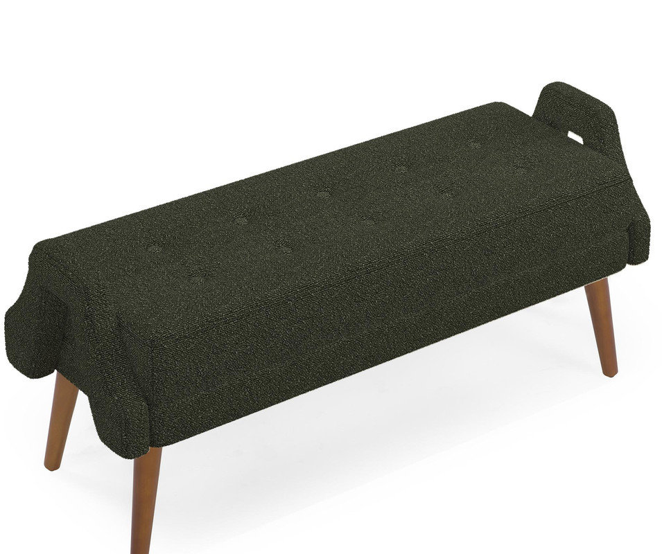 George Oliver A modern living room bench crafted from looped yarn ...