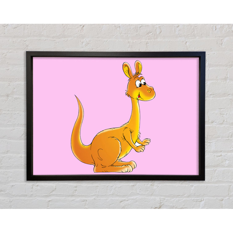 Bright Star Fuzzy Kangeroo Pink - Single Picture Frame Art Prints on ...