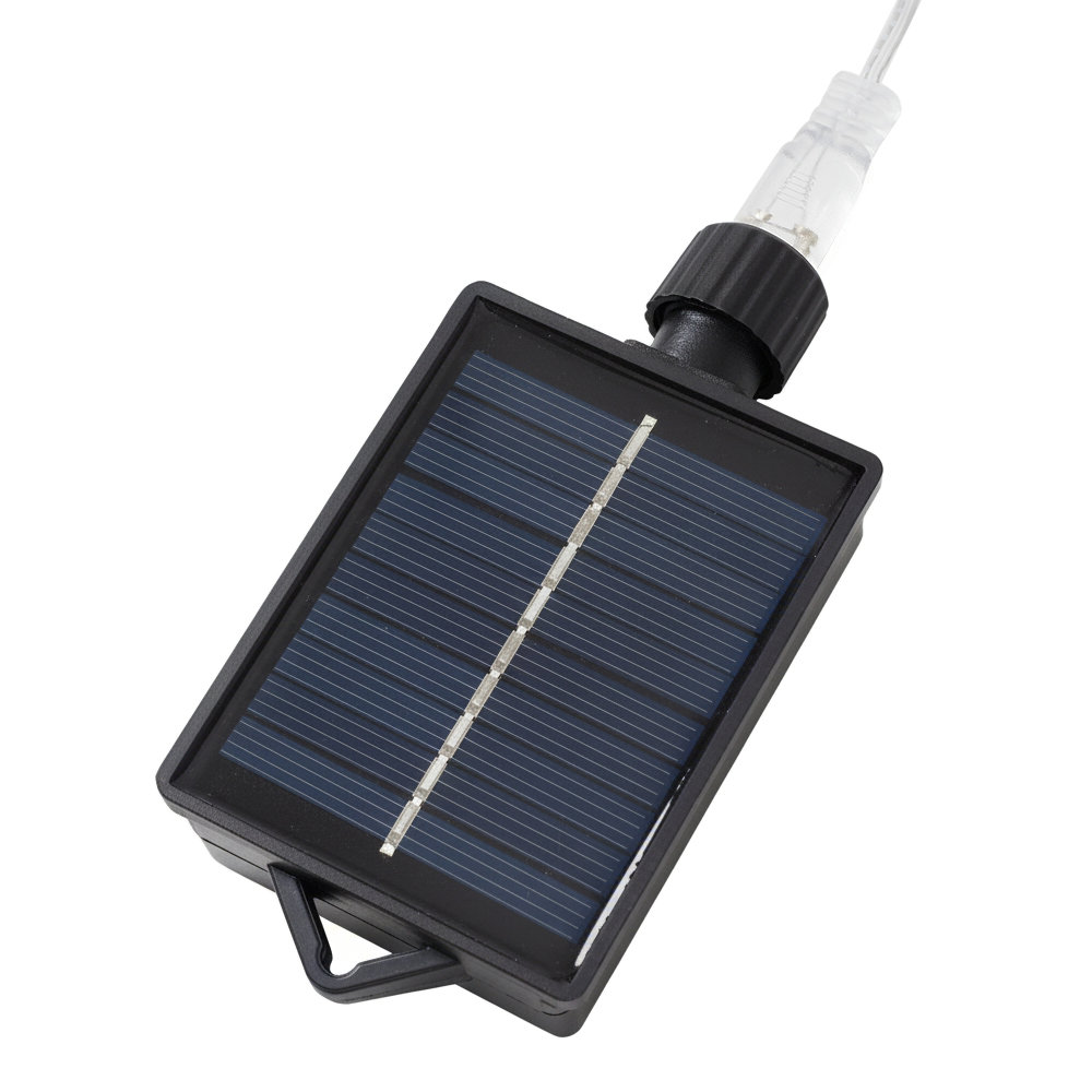 The Seasonal Aisle 20M Solar-Powered LED Icicle String Lights with ...