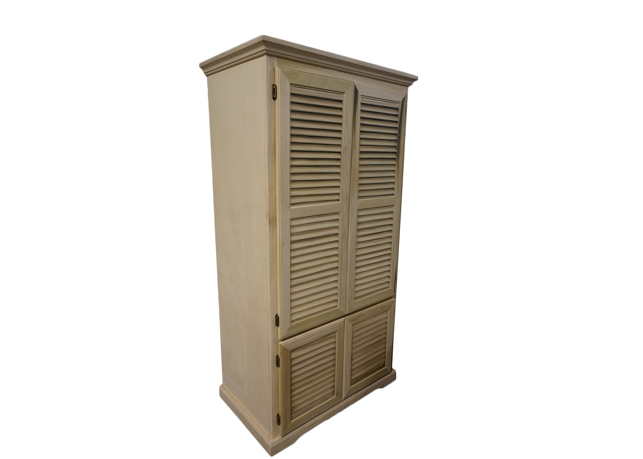 Canora Grey Extra Wide Solid Wood Kitchen Pantry Cabinet with shutter ...