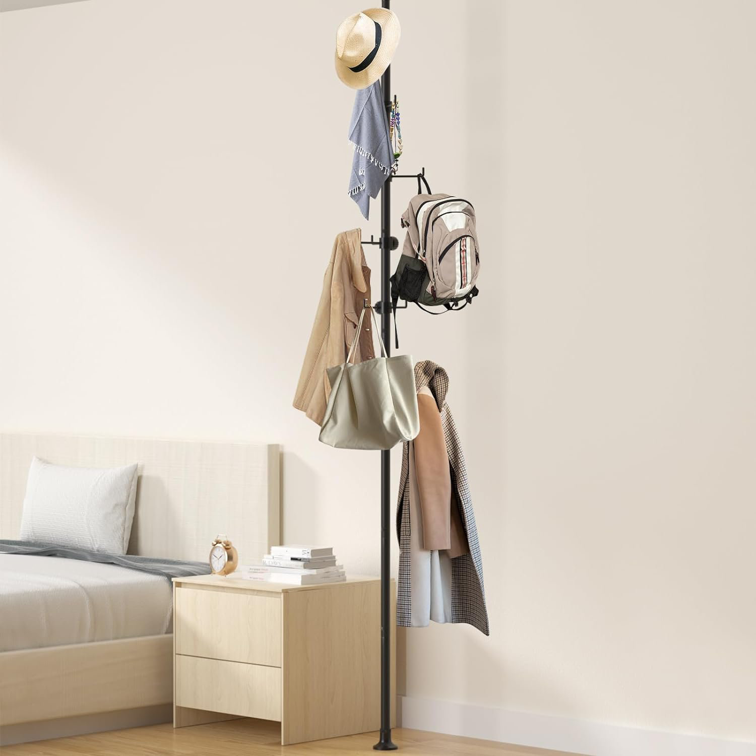 Rebrilliant Nakaiya Metal 9 - Hook Coat Rack | Wayfair
