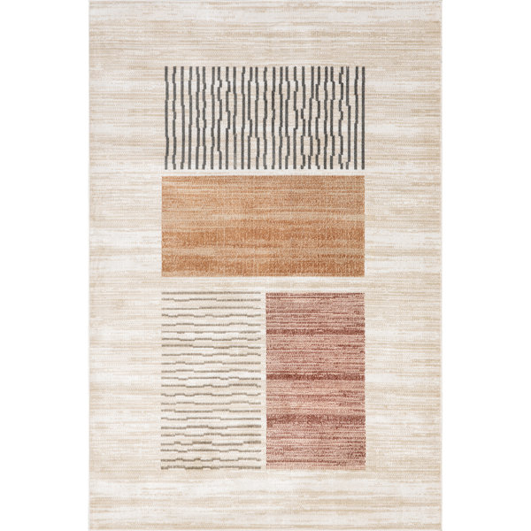 Ebern Designs Kiazer Modern Abstract Area Rug | Wayfair