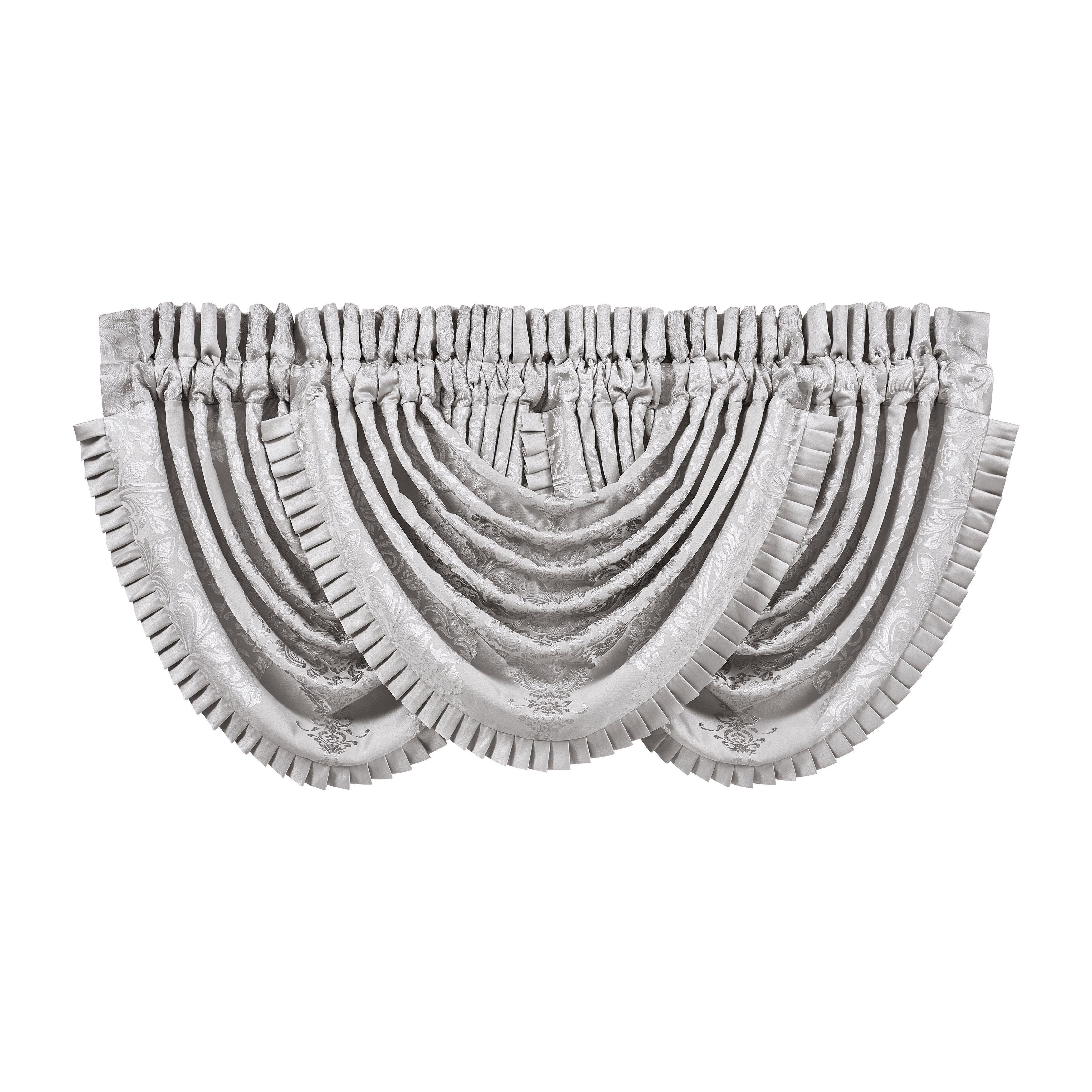 J. Queen New York La Scala - Silver Window Waterfall Valance & Reviews ...