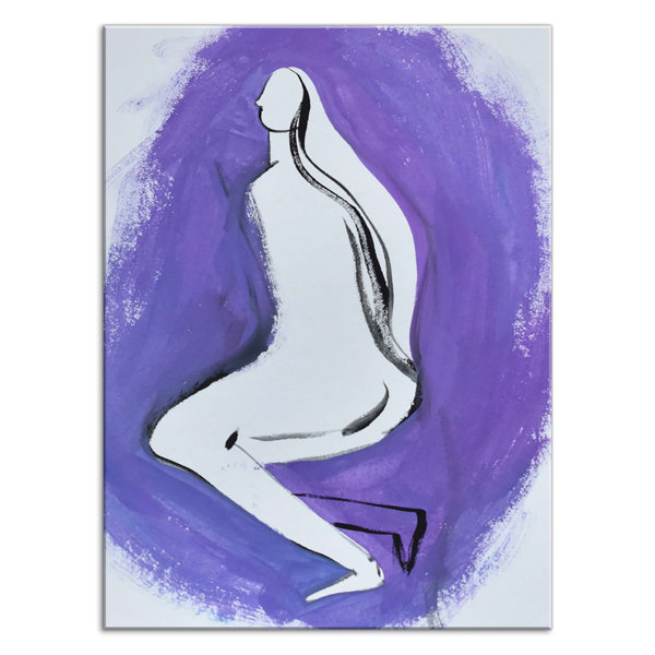 JBass Grand Gallery Collection Purple Soul - Graphic Art on Canvas ...