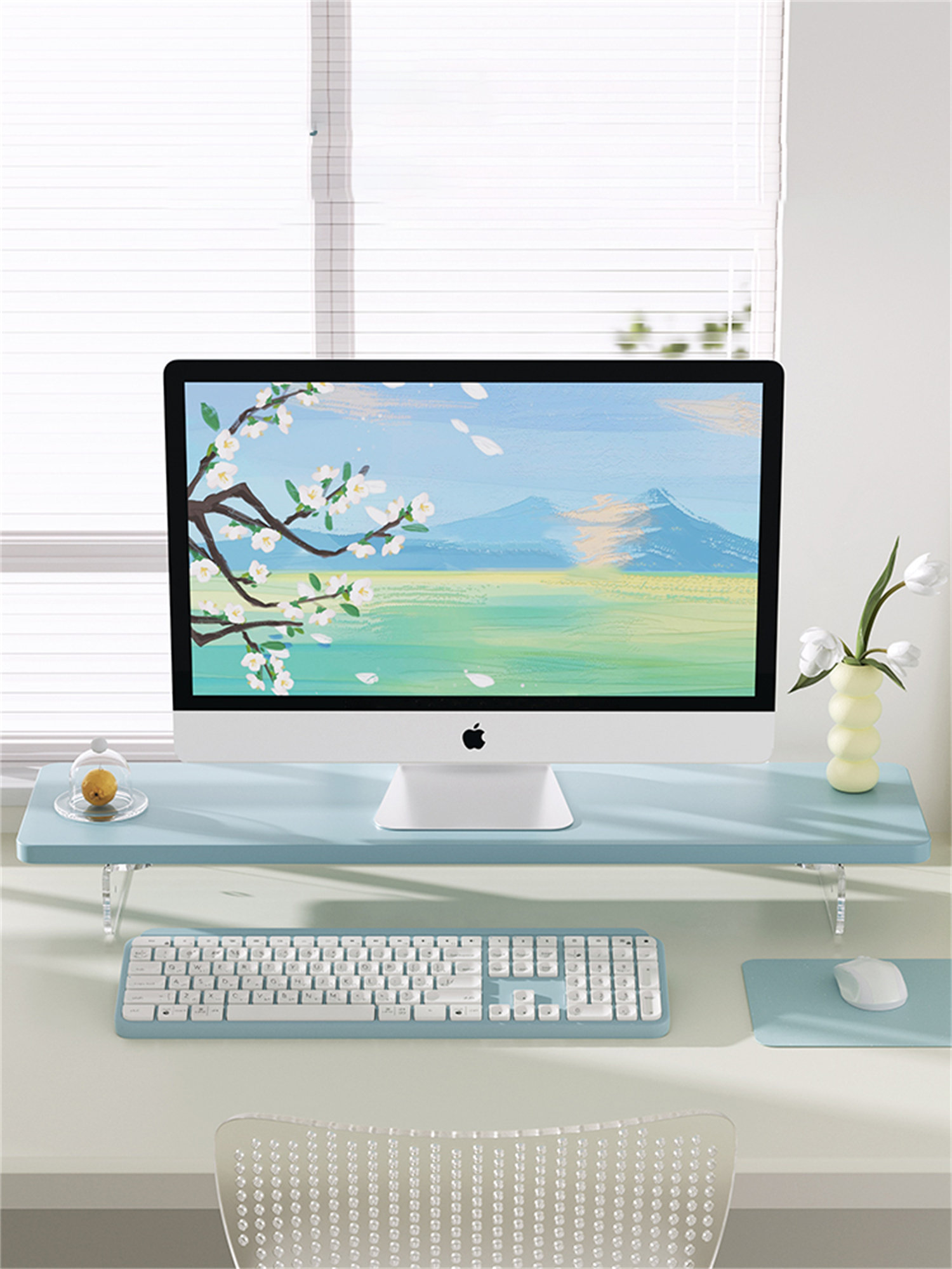 Inbox Zero Merkley Plastic Monitor Stand | Wayfair
