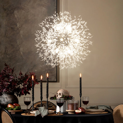 Etta Avenue Dandelion 12-Light Sputnik Crystal Chandelier Starburst ...