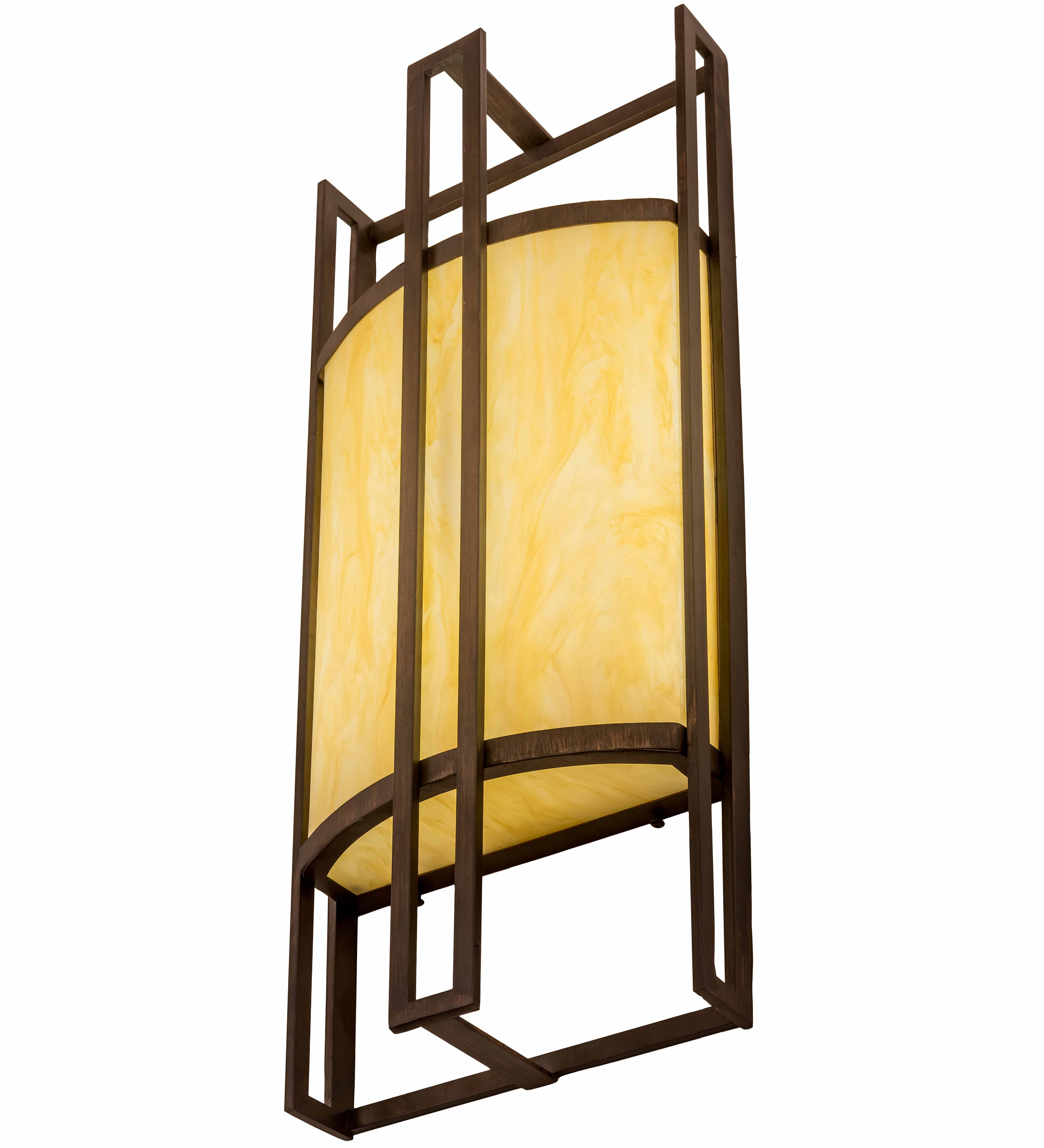 2nd Ave Lighting Gore Dimmable Cimarron Bronze Flush Mounted Sconce ...