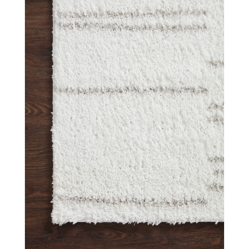 Wade Logan® Akerah Abstract White/Gray Area Rug & Reviews | Wayfair