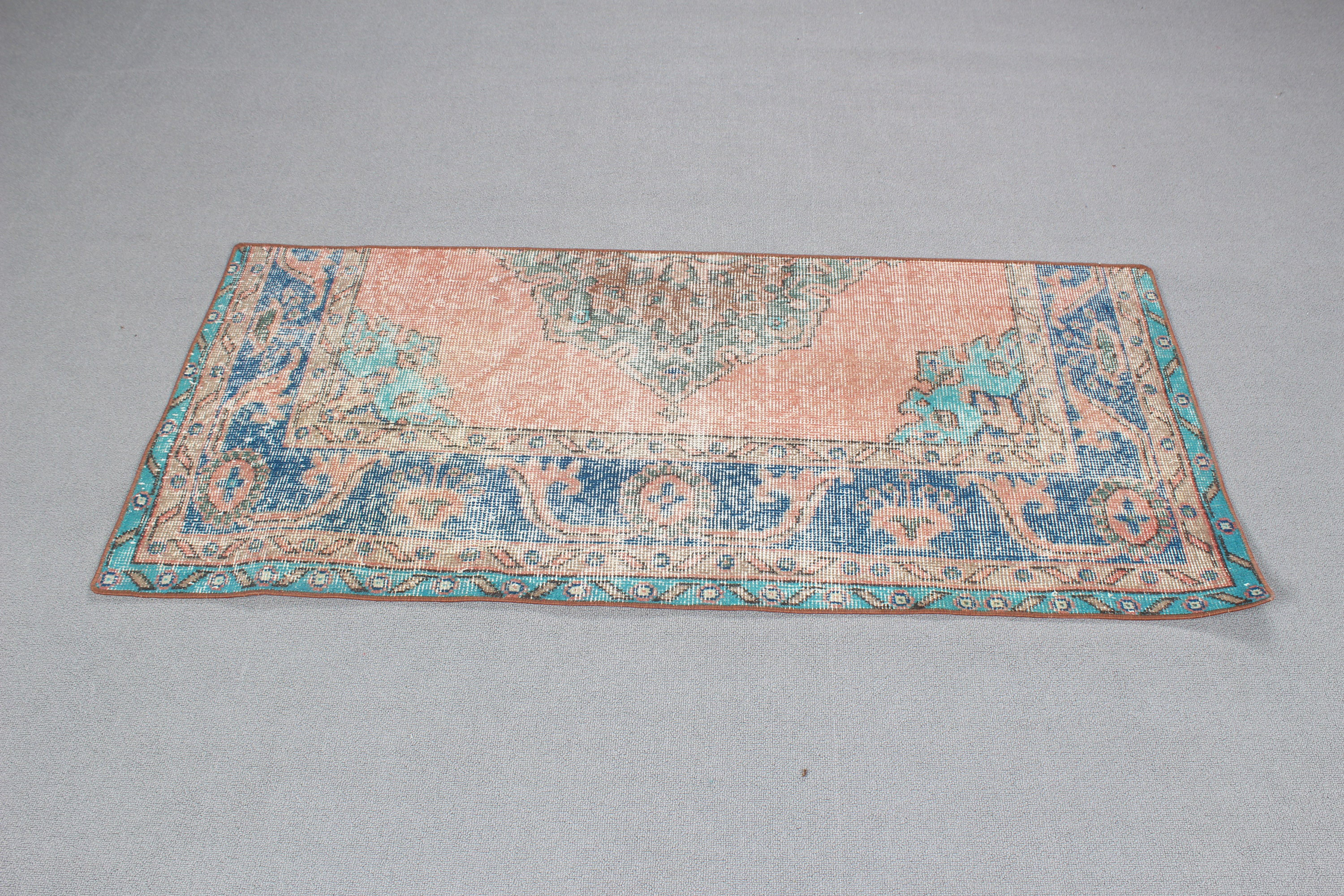 Bungalow Rose Antique Turkish Blue Wool Rug Ideal For Kitchen Spaces ...