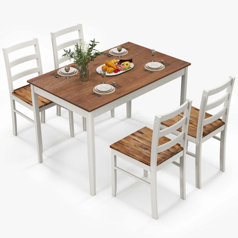 Lark Manor™ Arneta Rectangular 28'' L x 45'' W Restaurant Dining Set ...