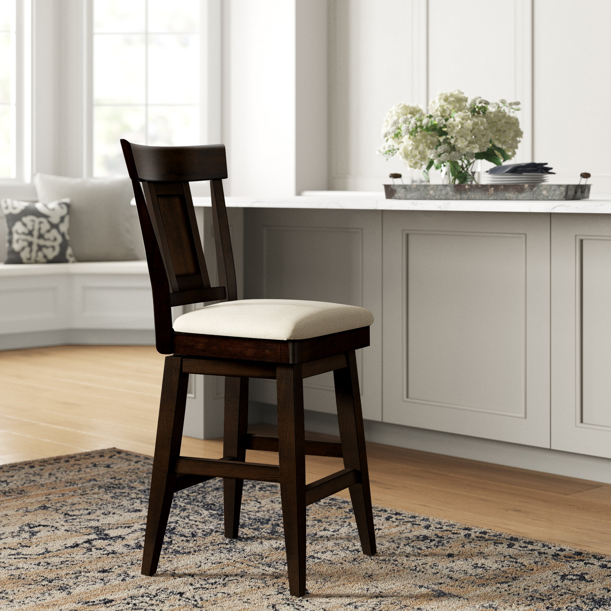 Three Posts™ Fortville Swivel Bar and Counter Stool & Reviews | Wayfair