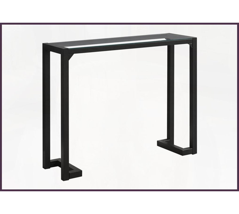 Latitude Run® Contemporary Coffee Table with Sturdy Black Metal Base ...