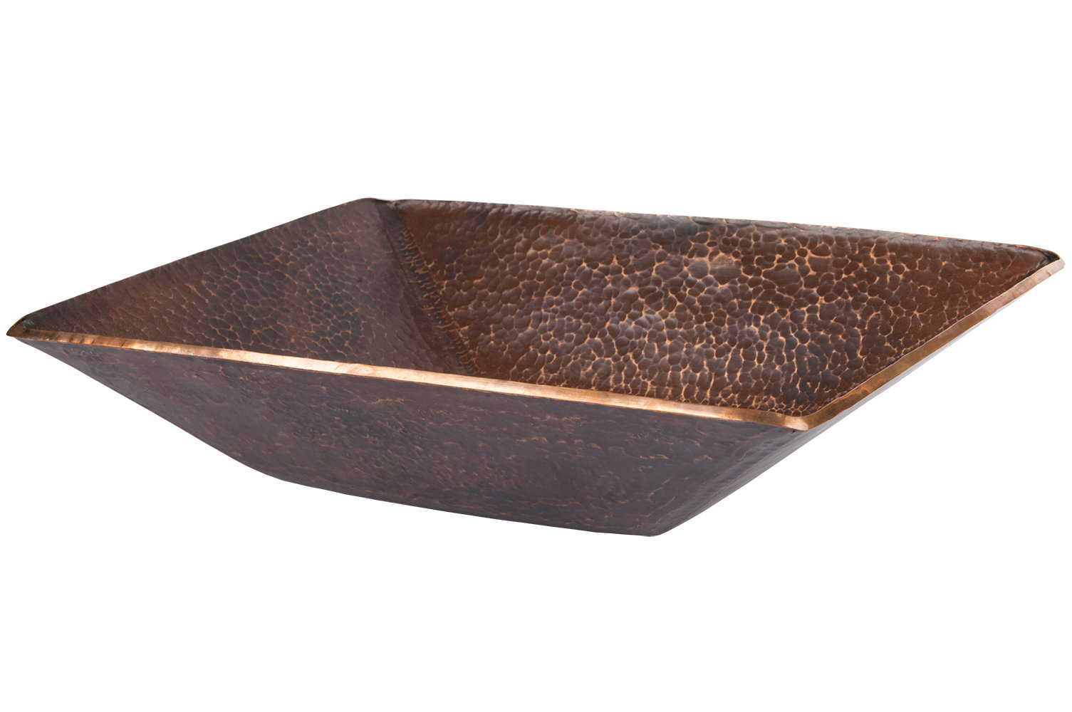 Premier Copper Products 17" Modern Rectangle Hand Forged Old World ...